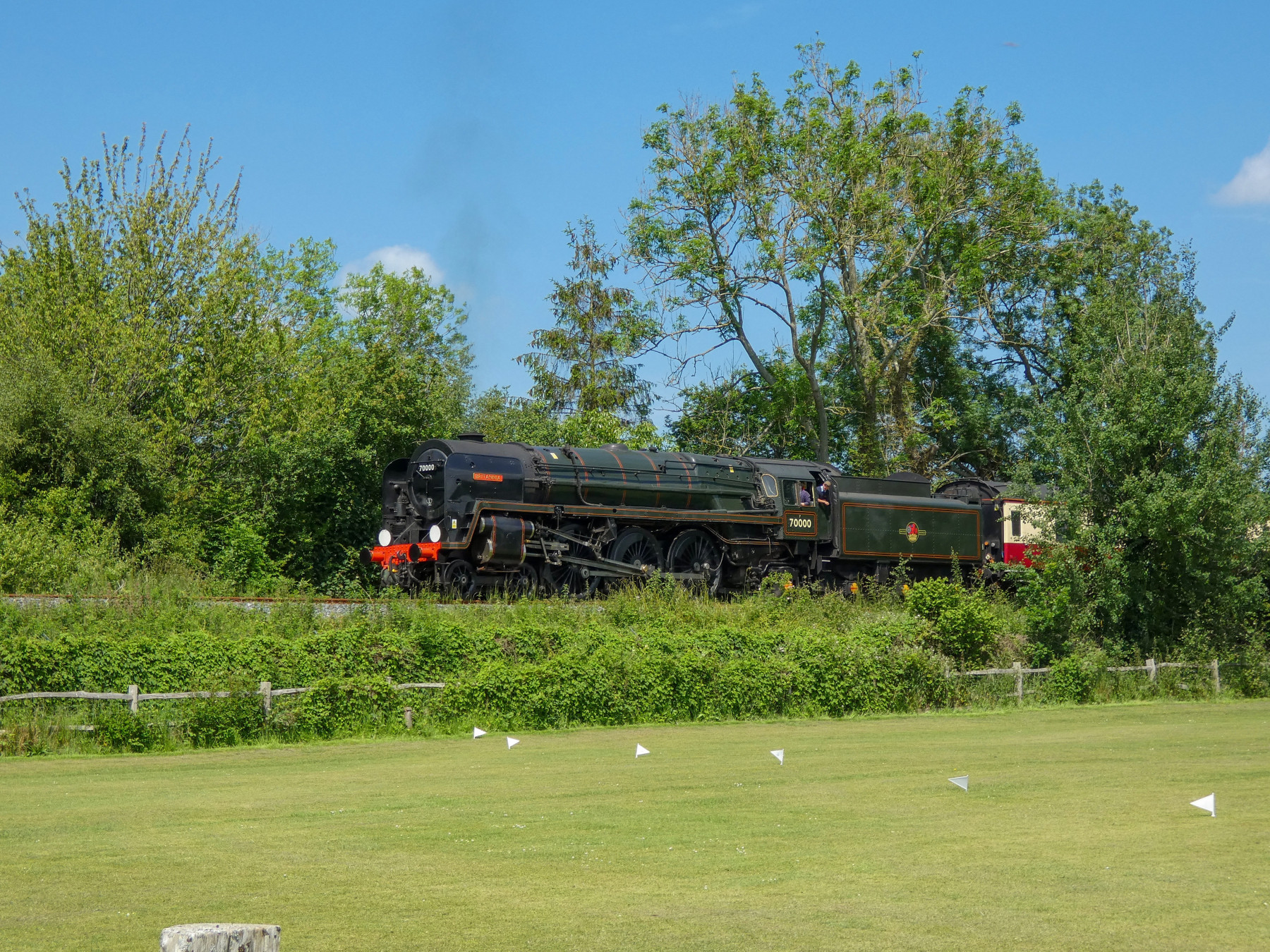 Photo of 70000 steam at Rother Valley Railway - Robertsbridge — trainlogger