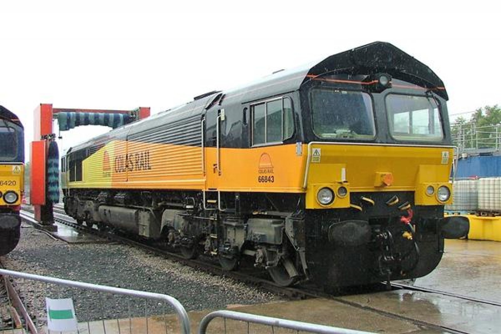 Photo of 66843 at Carlisle Kingmoor TMD — trainlogger