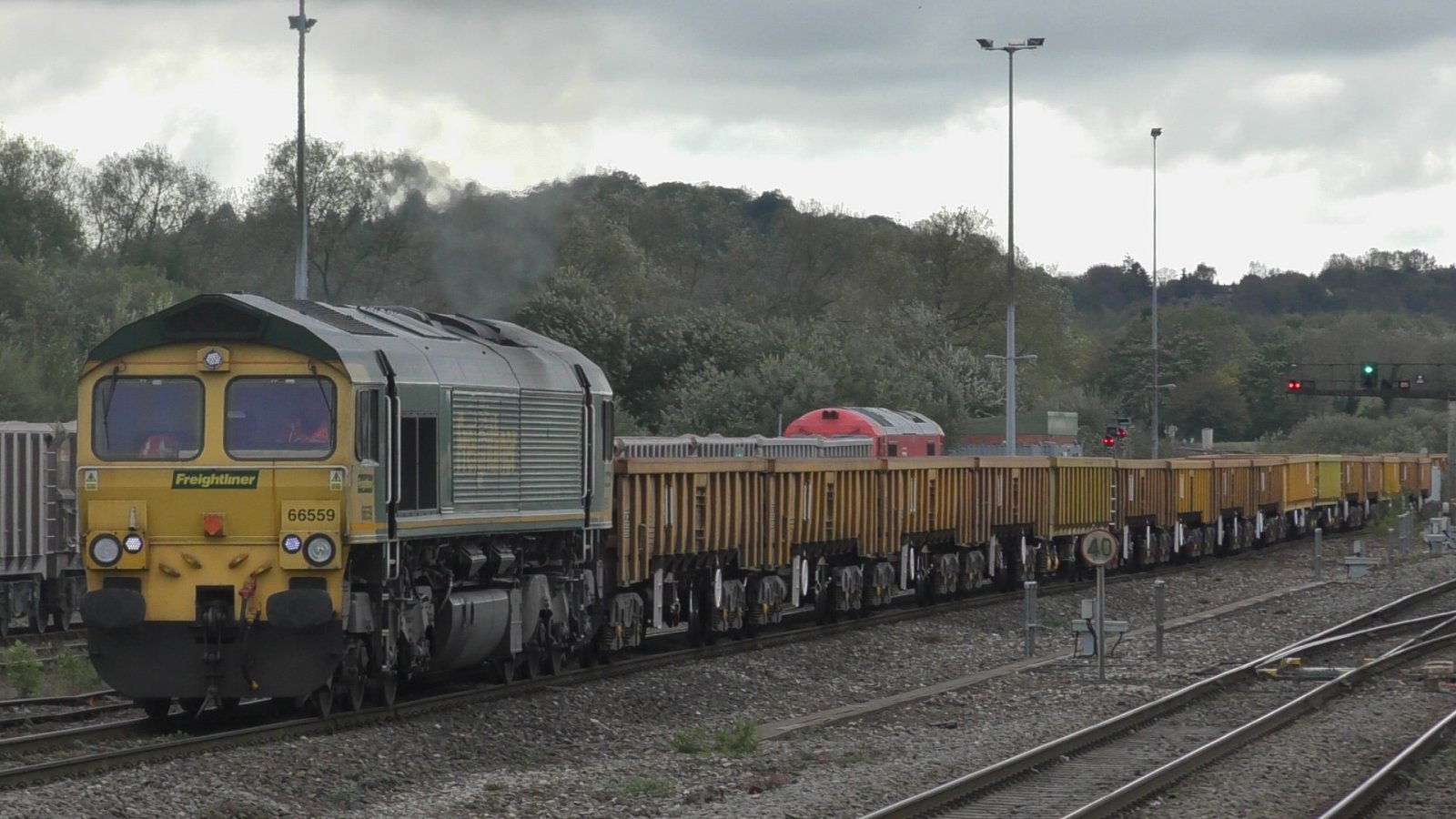 Photo of 66559 at Westbury — trainlogger