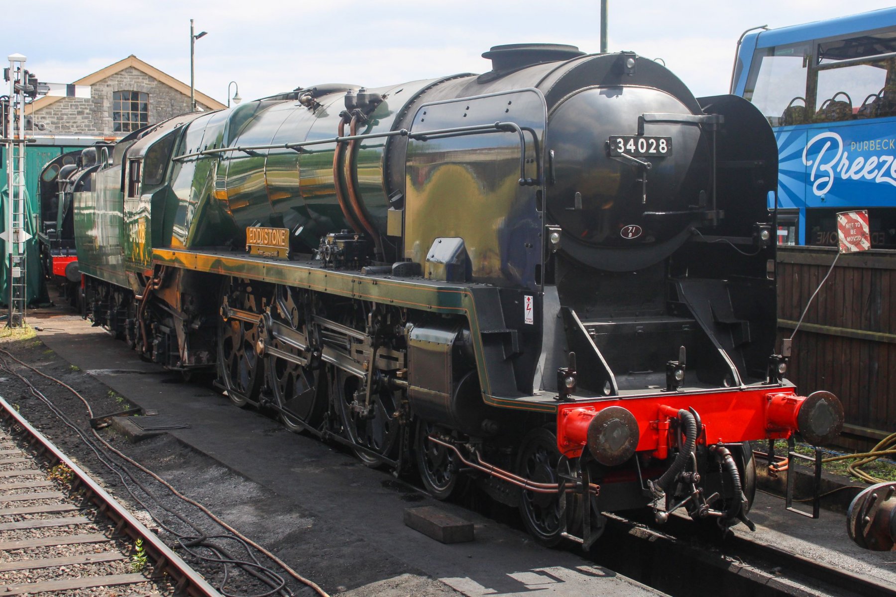 Photo of 34028 steam at Swanage Railway — trainlogger