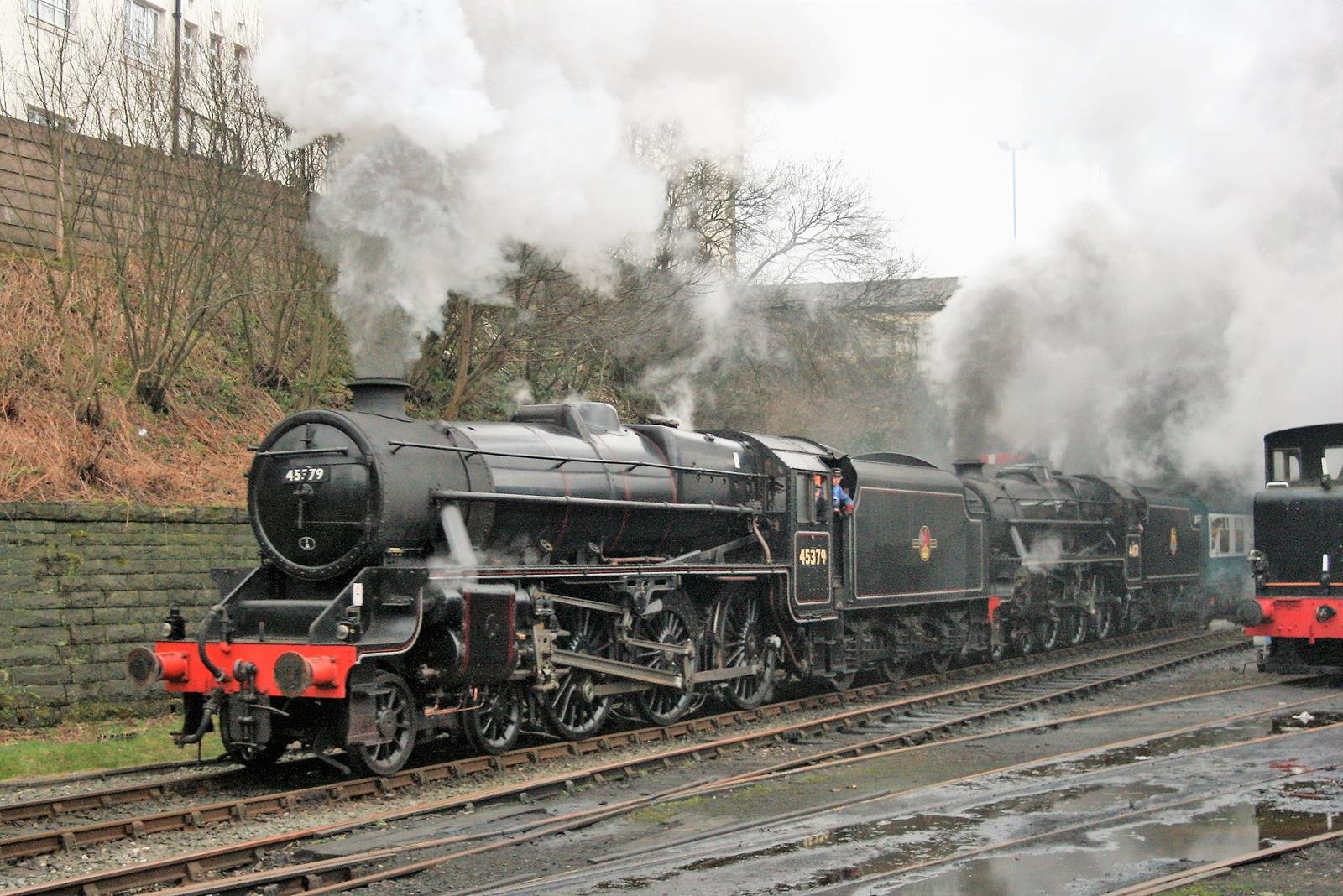 Photo of 45379 Steam at Castlecroft - East Lancashire Railway — trainlogger