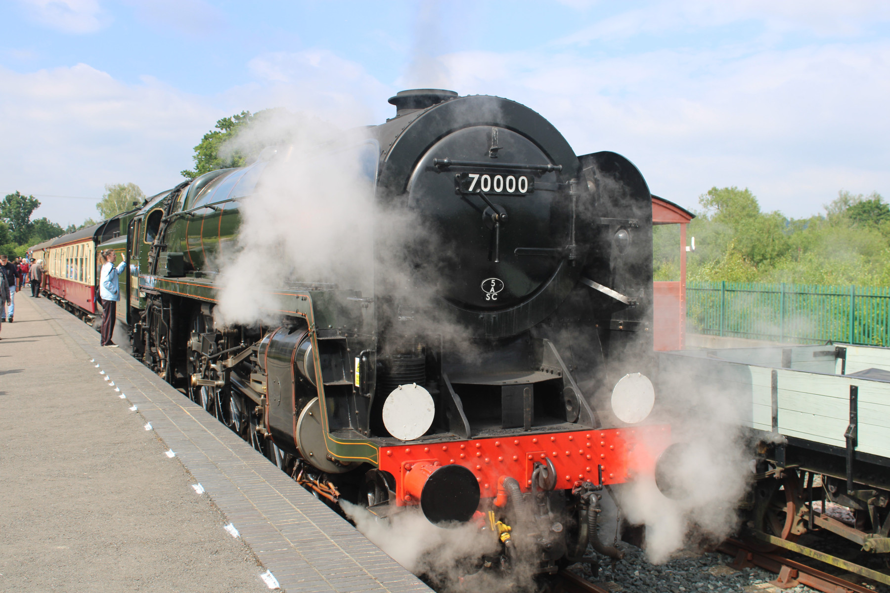 Photo of 70000 steam at Rother Valley Railway - Robertsbridge — trainlogger