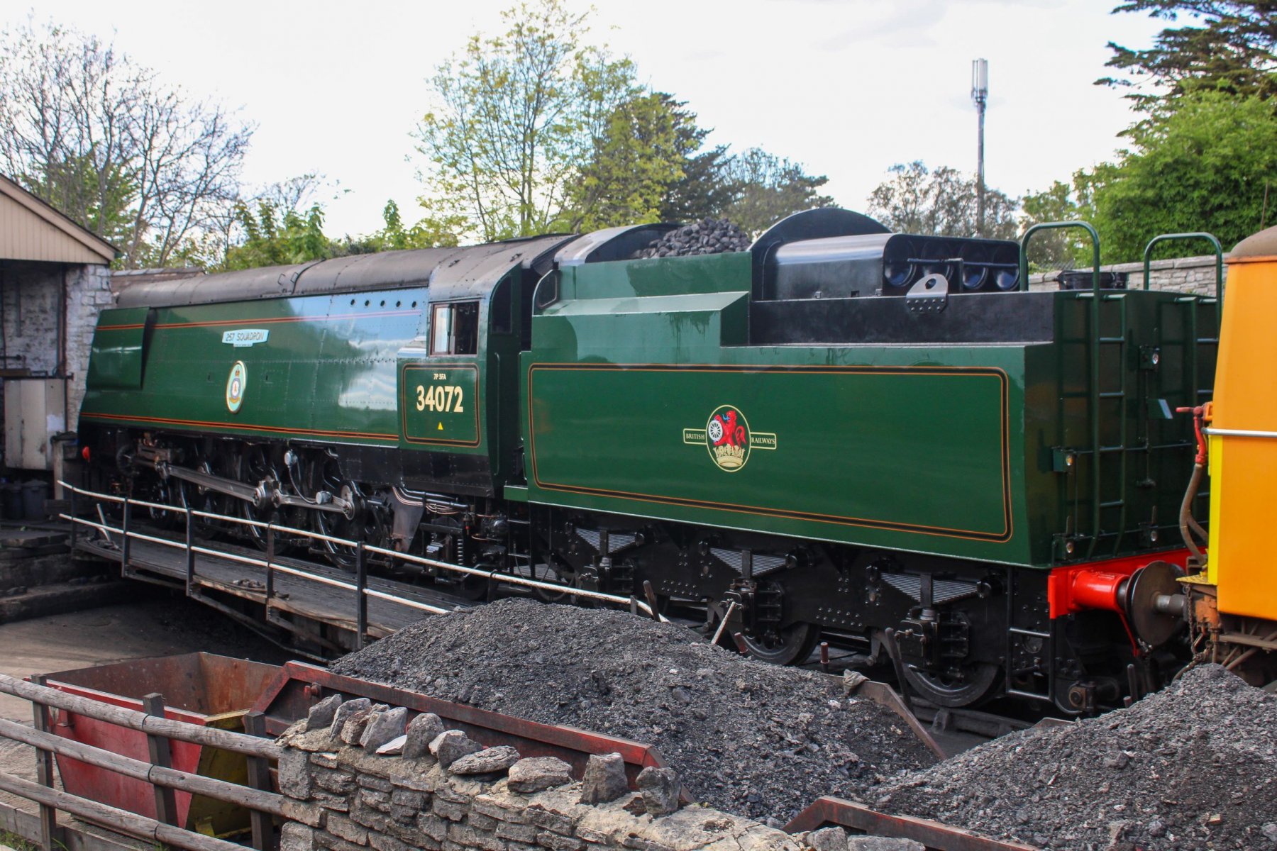 Photo of 34072 steam at Swanage Railway — trainlogger