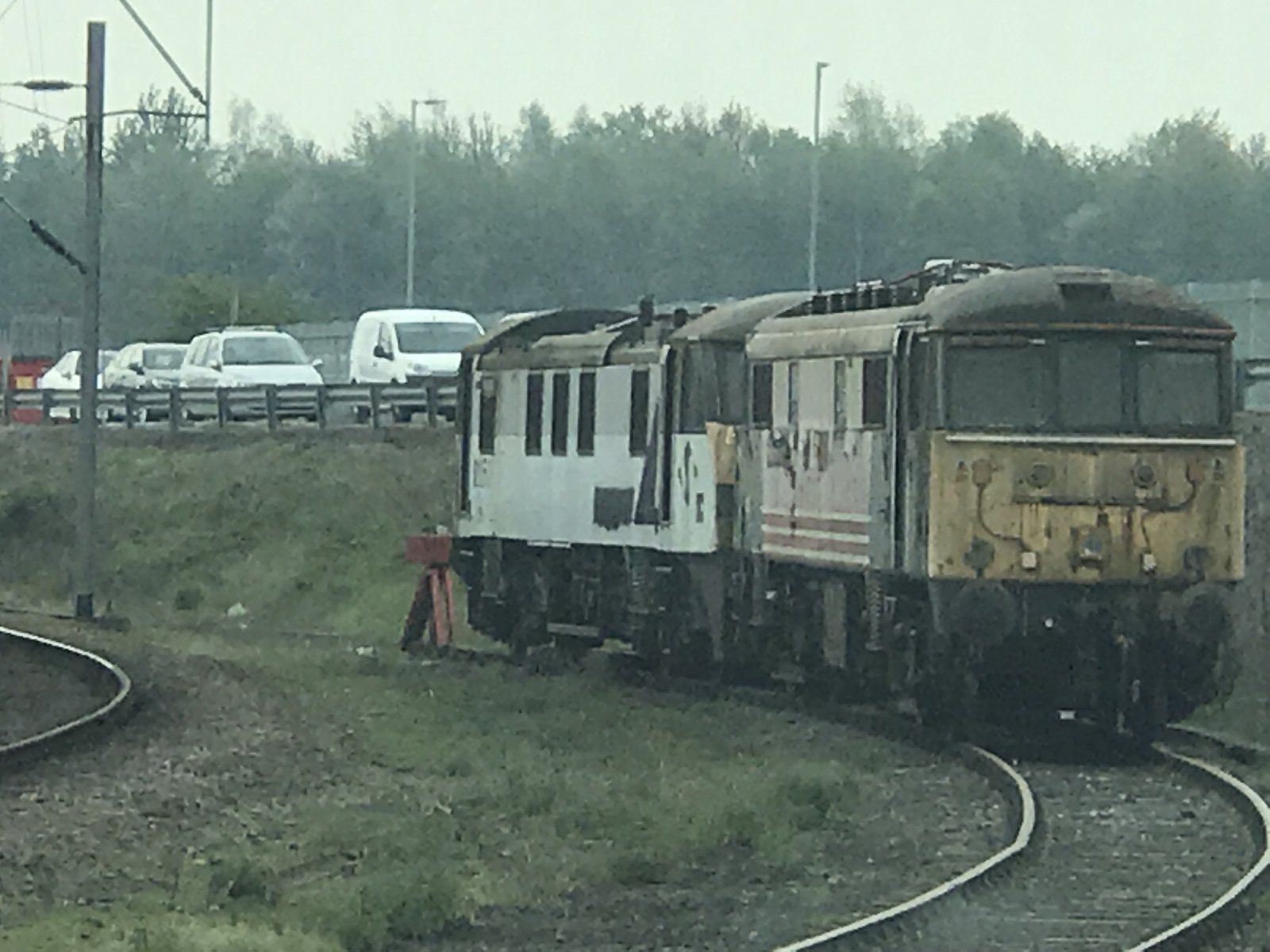 Photo of 86251 and 90050 at Crewe Basford Hall — trainlogger