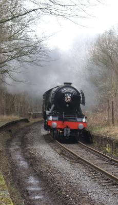 Photo of 44871 steam at Keighley & Worth Valley Railway — trainlogger
