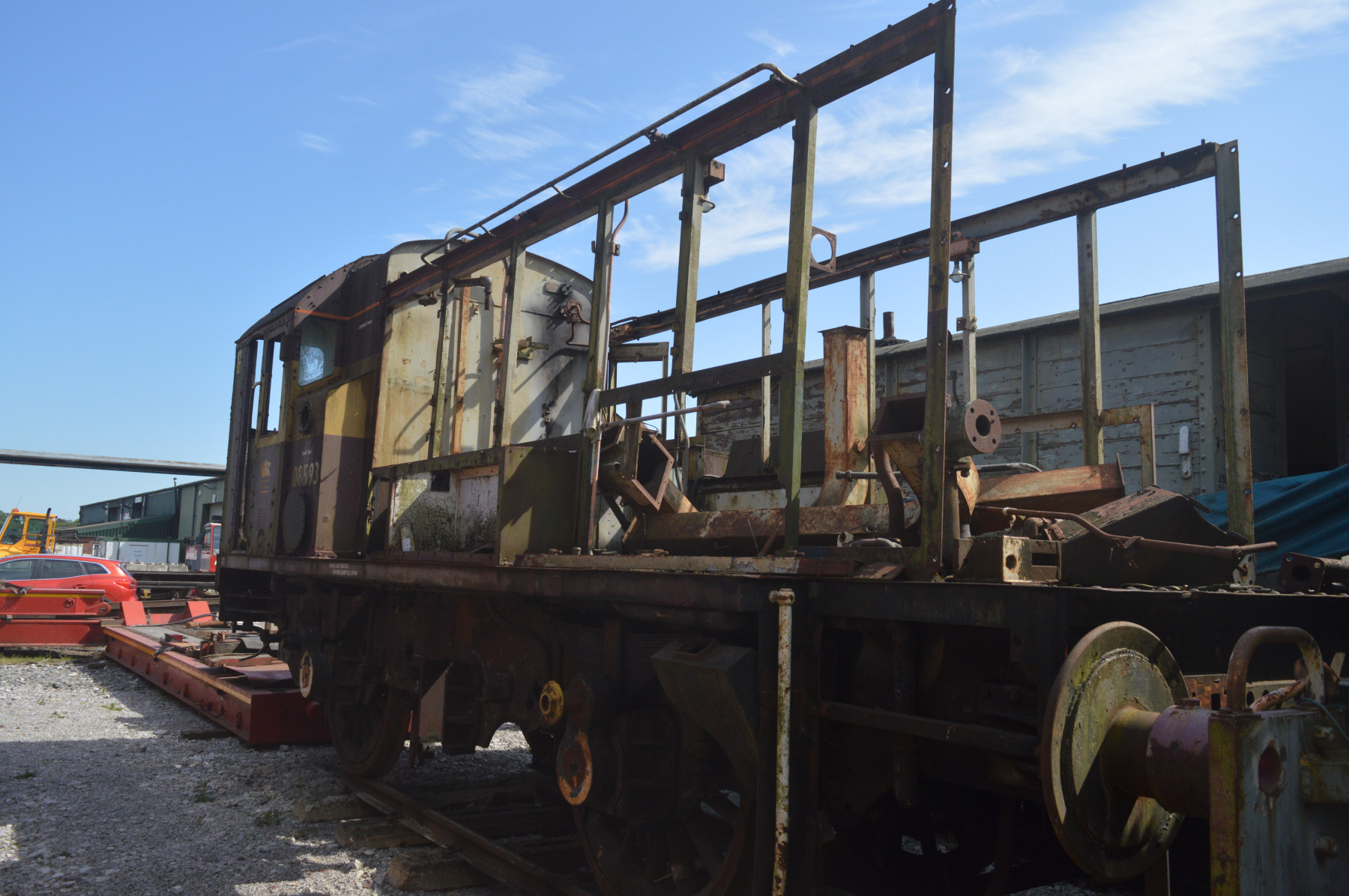 Photo of 08593 at Wishaw - Railway Support Services — trainlogger