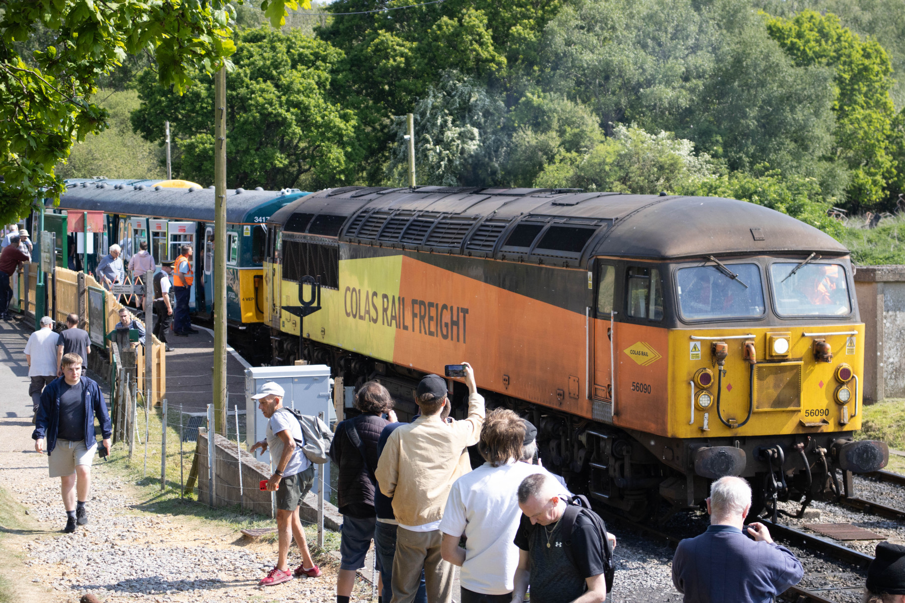 Photo of 56090 at Swanage Railway - Norden — trainlogger