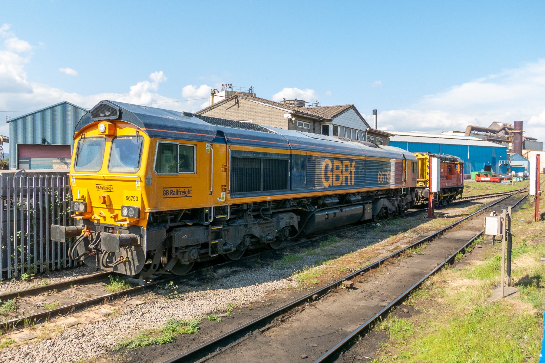 Photo of 66790 at Cardiff Celsa / Tremorfa Steelworks — trainlogger
