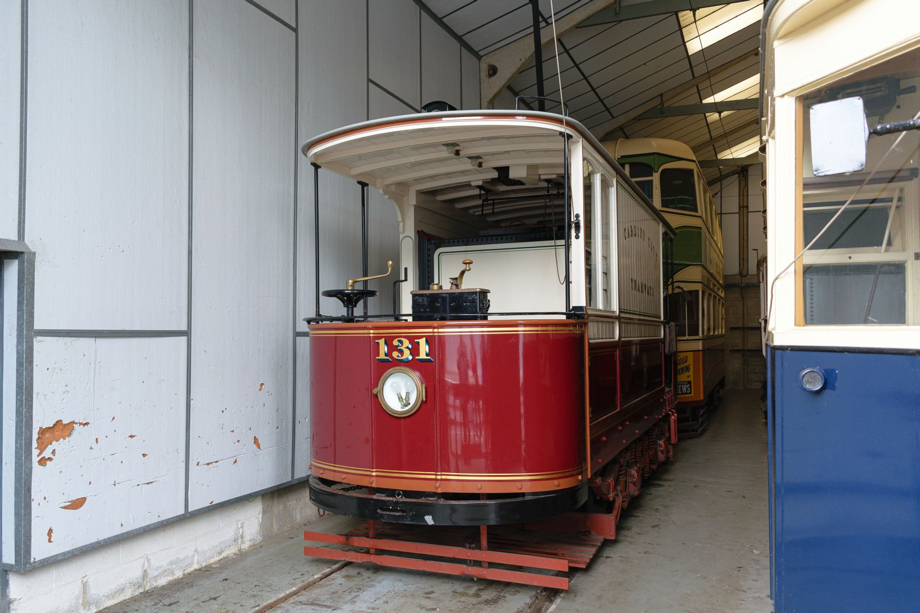 Photo of Cardiff 131 at Crich Tramway Museum — trainlogger