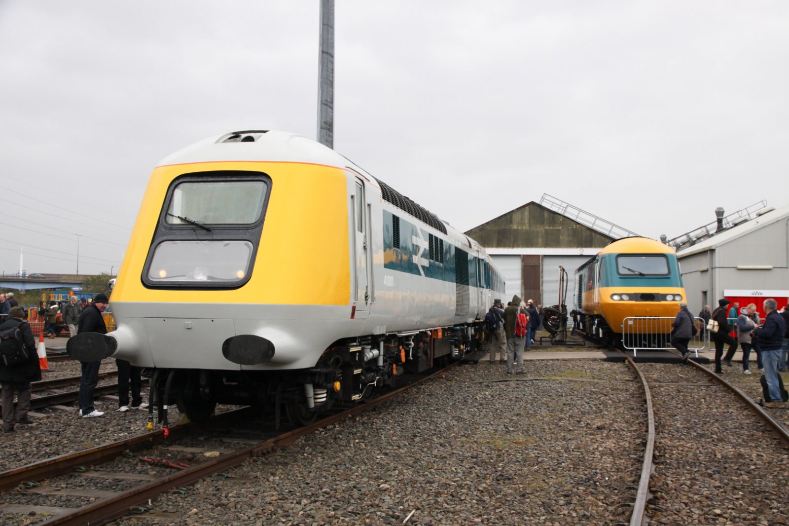Photo of 41001 and 43002 at Bristol St Philips Marsh GWR/HST40 Open Day ...