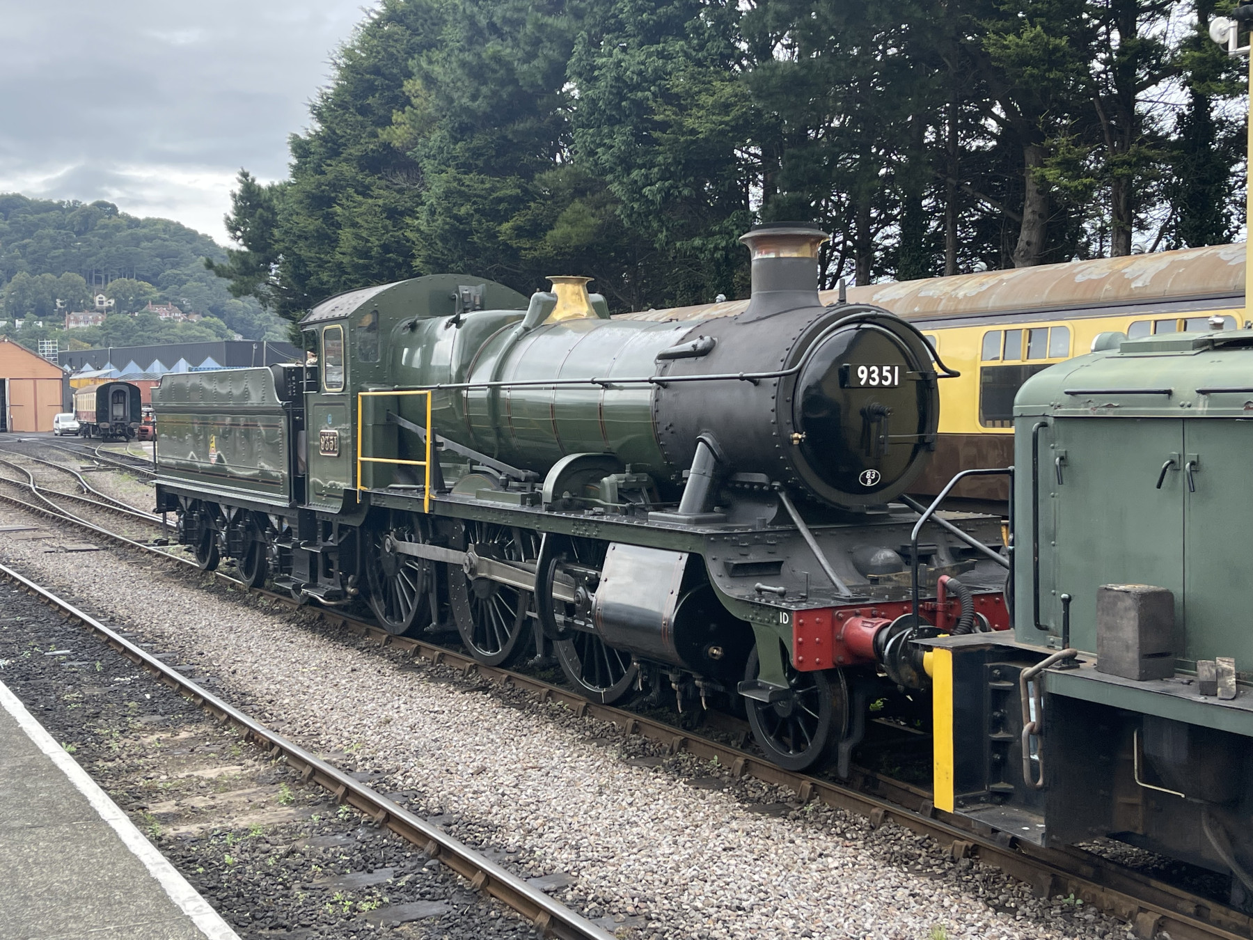 Photo of 9351 steam at West Somerset Railway - Minehead — trainlogger