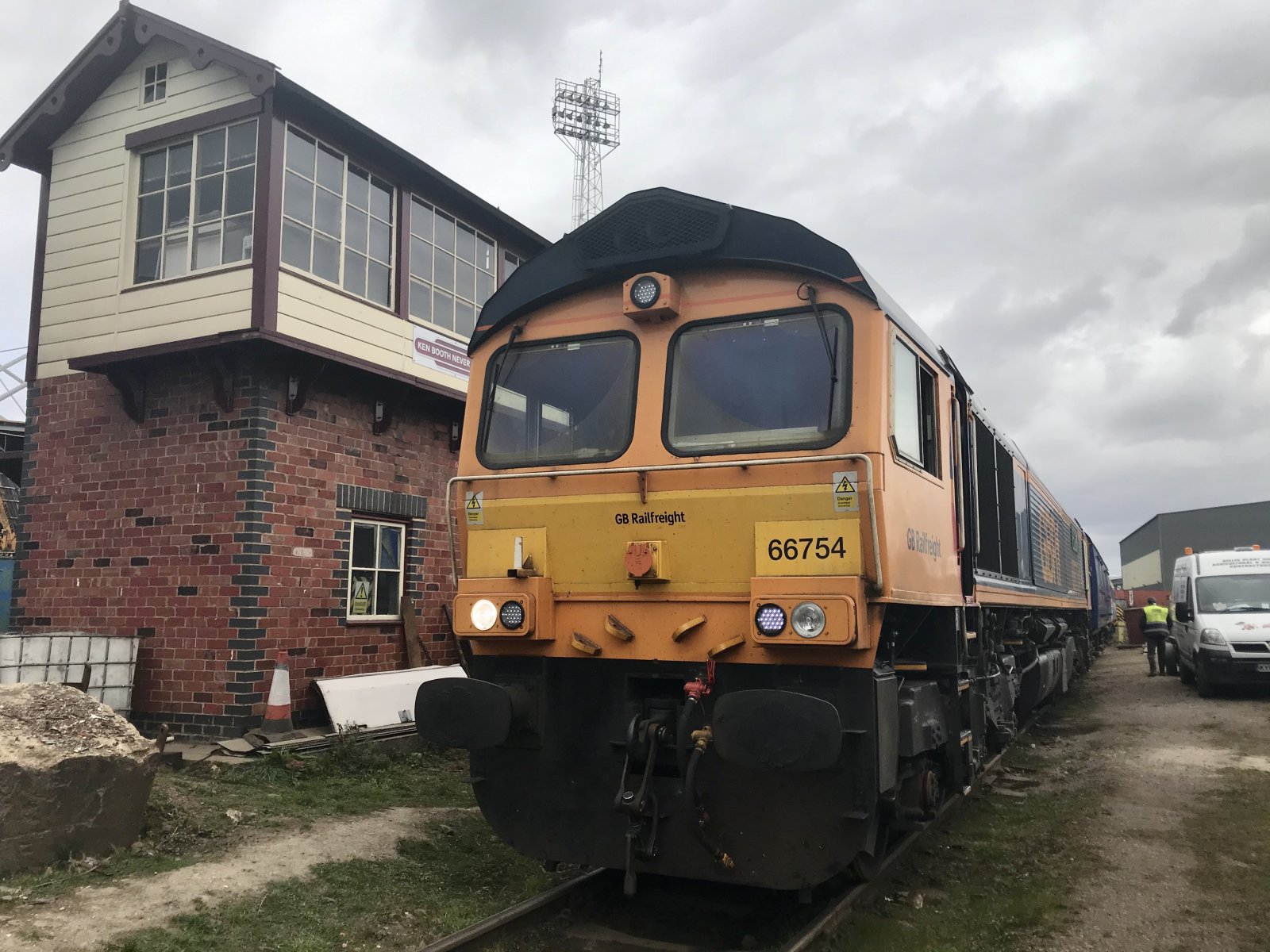 Photo of 66754 at Rotherham - C.F. Booths Scrap Yard — trainlogger