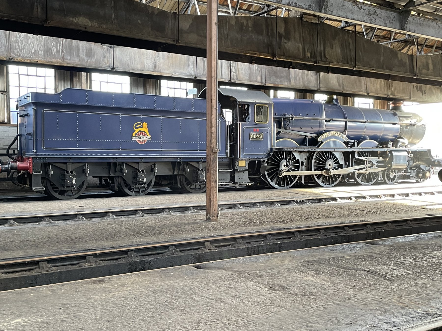Photo of 6023 steam at Didcot Railway Centre — trainlogger