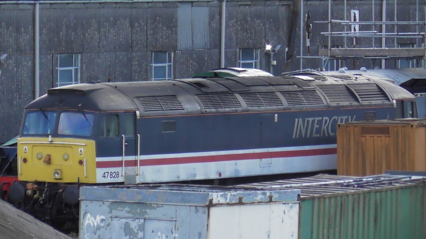 Photo of 47828 at Eastleigh Works — trainlogger