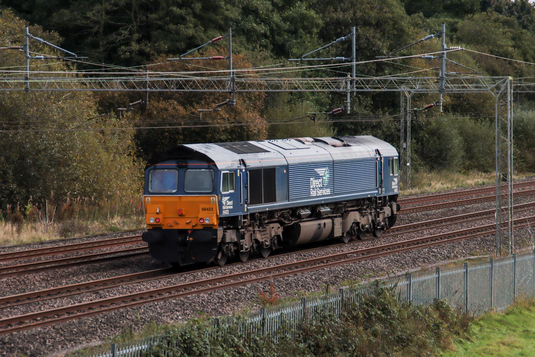 Photo of 66423 at Slindon — trainlogger