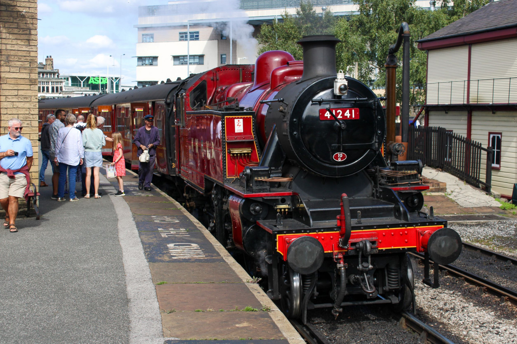 Photo of 41241 steam at Keighley & Worth Valley Railway — trainlogger