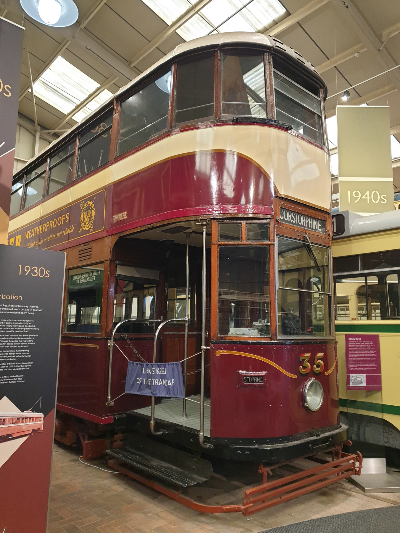 Photo of Edinburgh 35 at Crich Tramway Museum — trainlogger