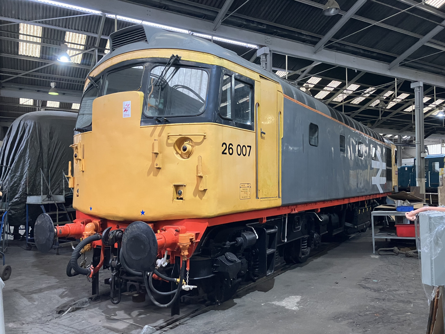 Photo of 26007 at Barrow Hill Roundhouse — trainlogger
