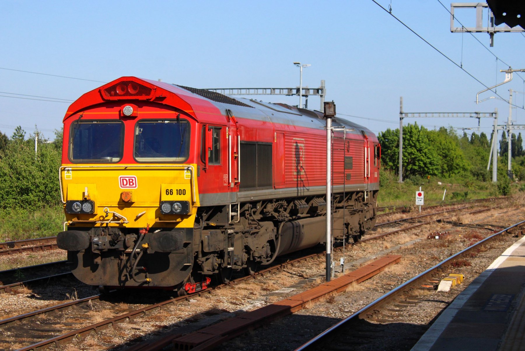 Photo of 66100 at Didcot TMD — trainlogger