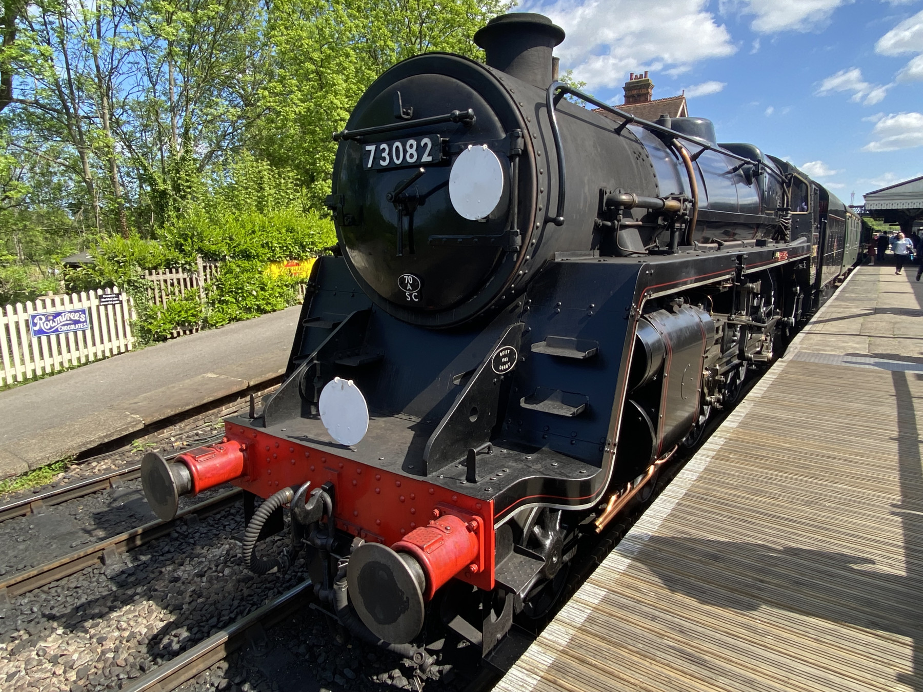 Photo of 73082 steam at Bluebell Railway - Sheffield Park — trainlogger