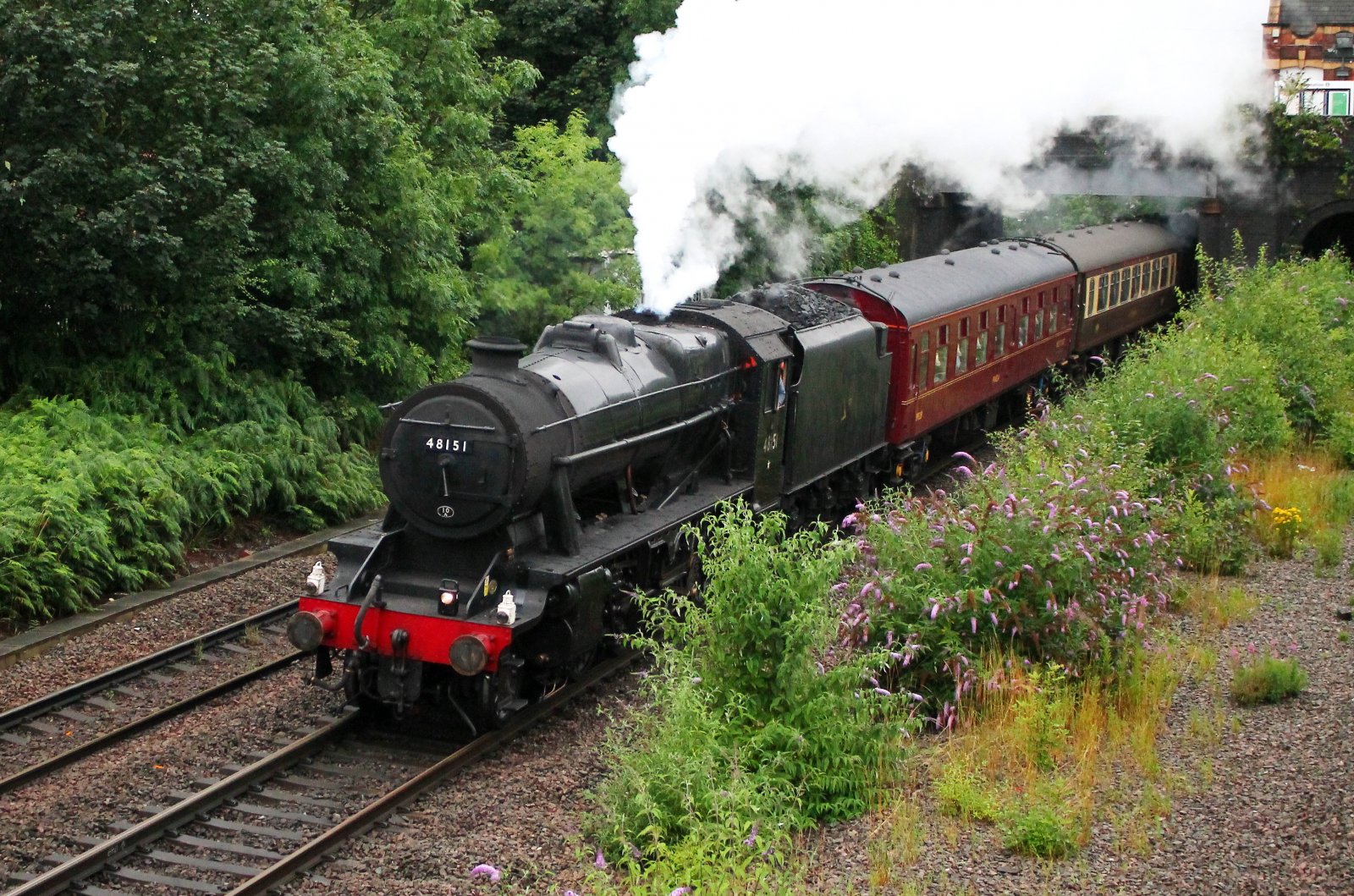 Photo of 48151 steam at Water Orton — trainlogger
