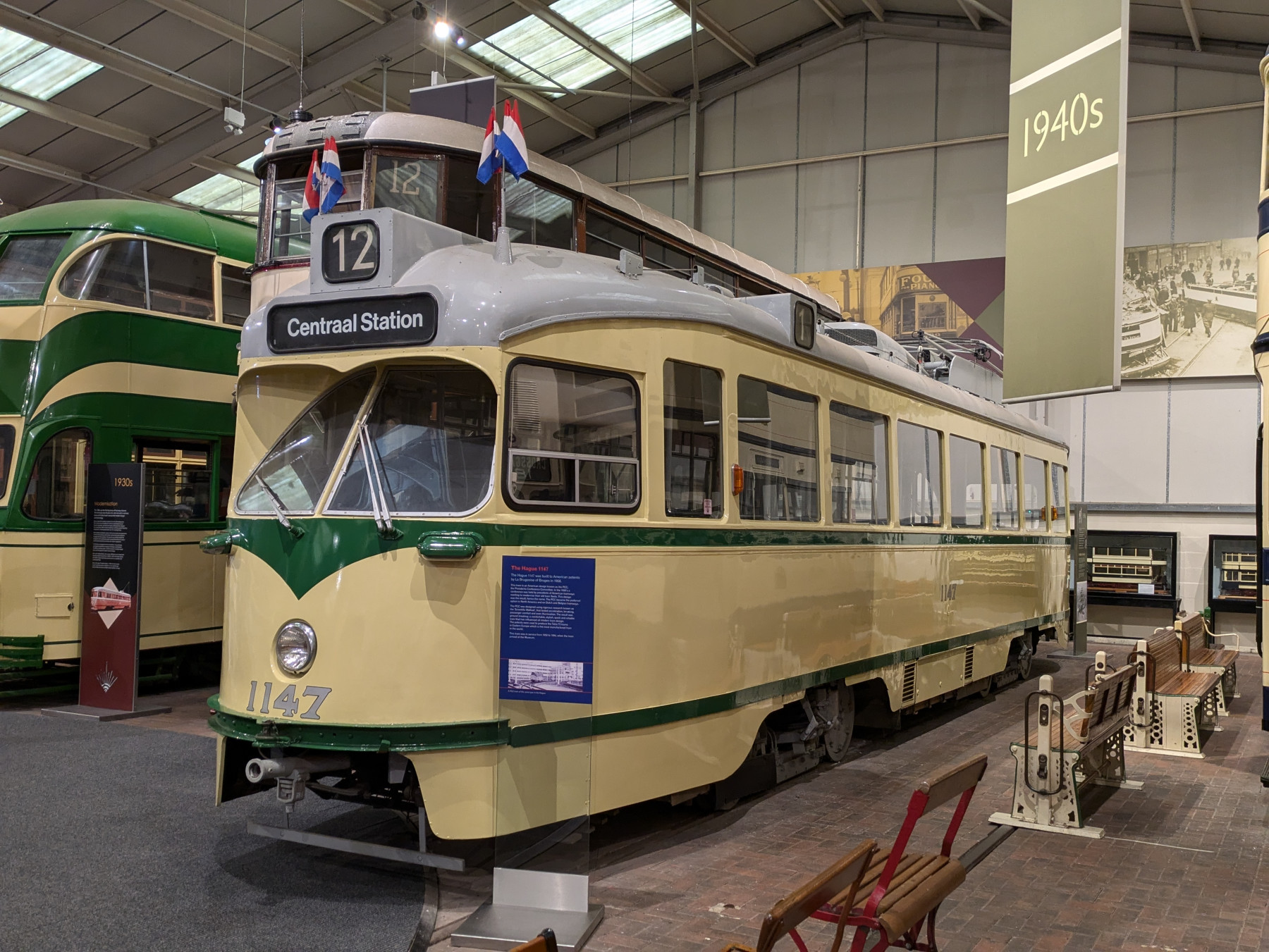 Photo of Den Haag 1147 at Crich Tramway Museum — trainlogger