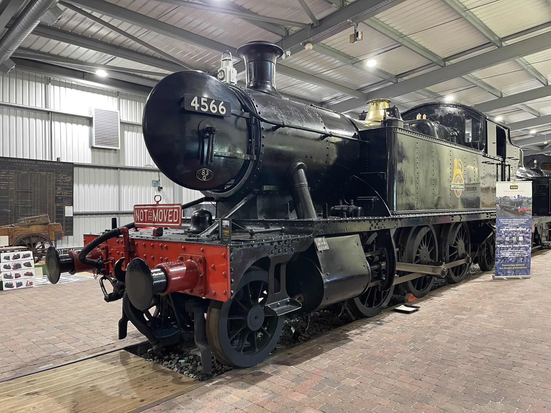 Photo of 4566 steam at Severn Valley Railway - Highley Engine House ...