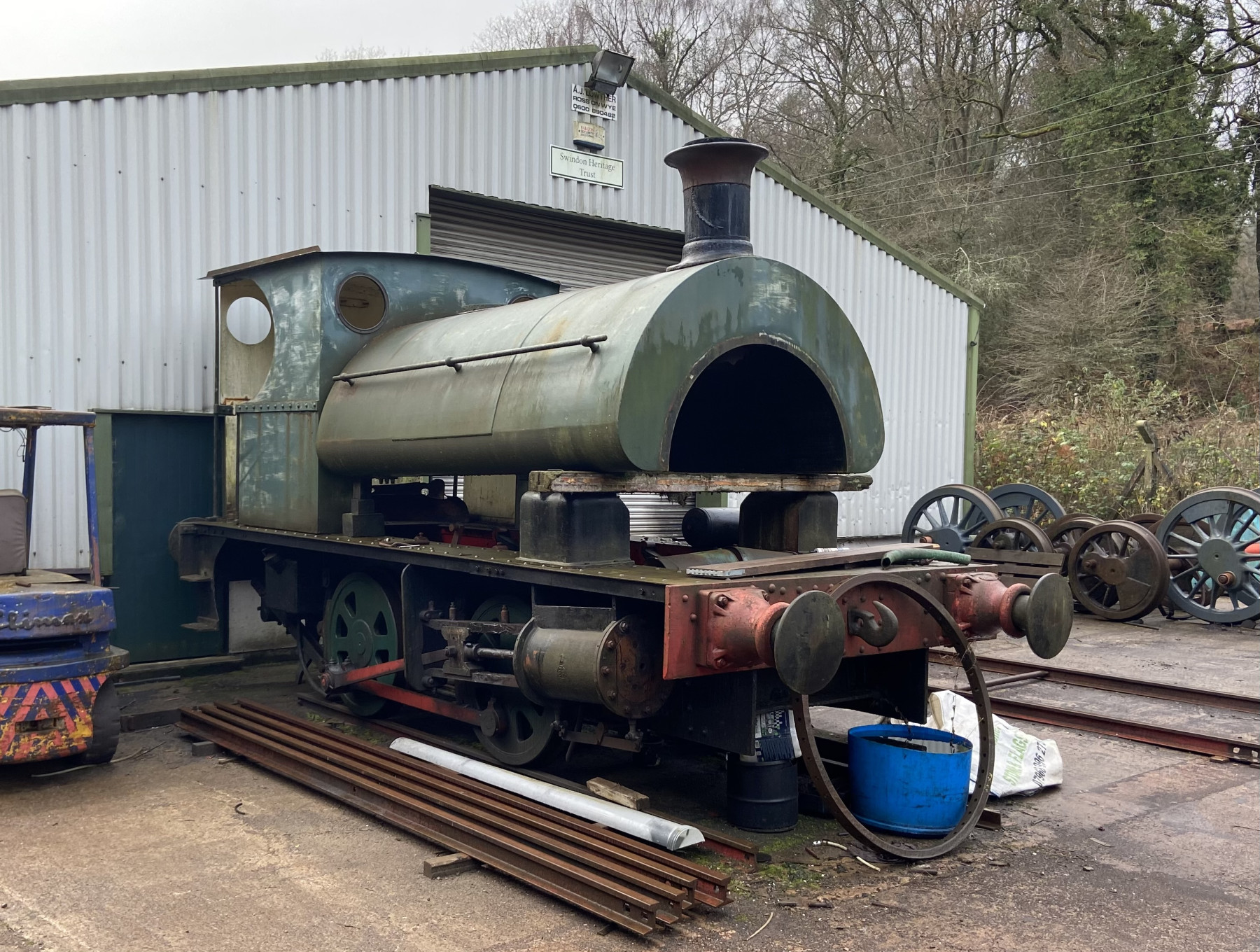 Photo of AE1498 steam at Bream - The Flour Mill — trainlogger