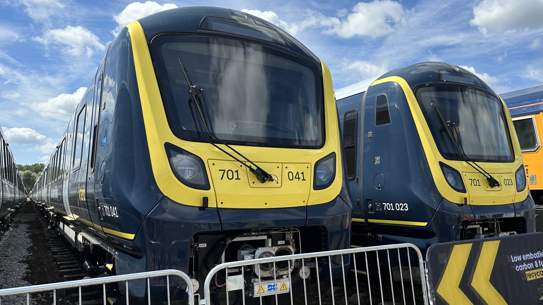 Photo of 701041 and 701023 at Long Marston - Rail Live 2024 — trainlogger