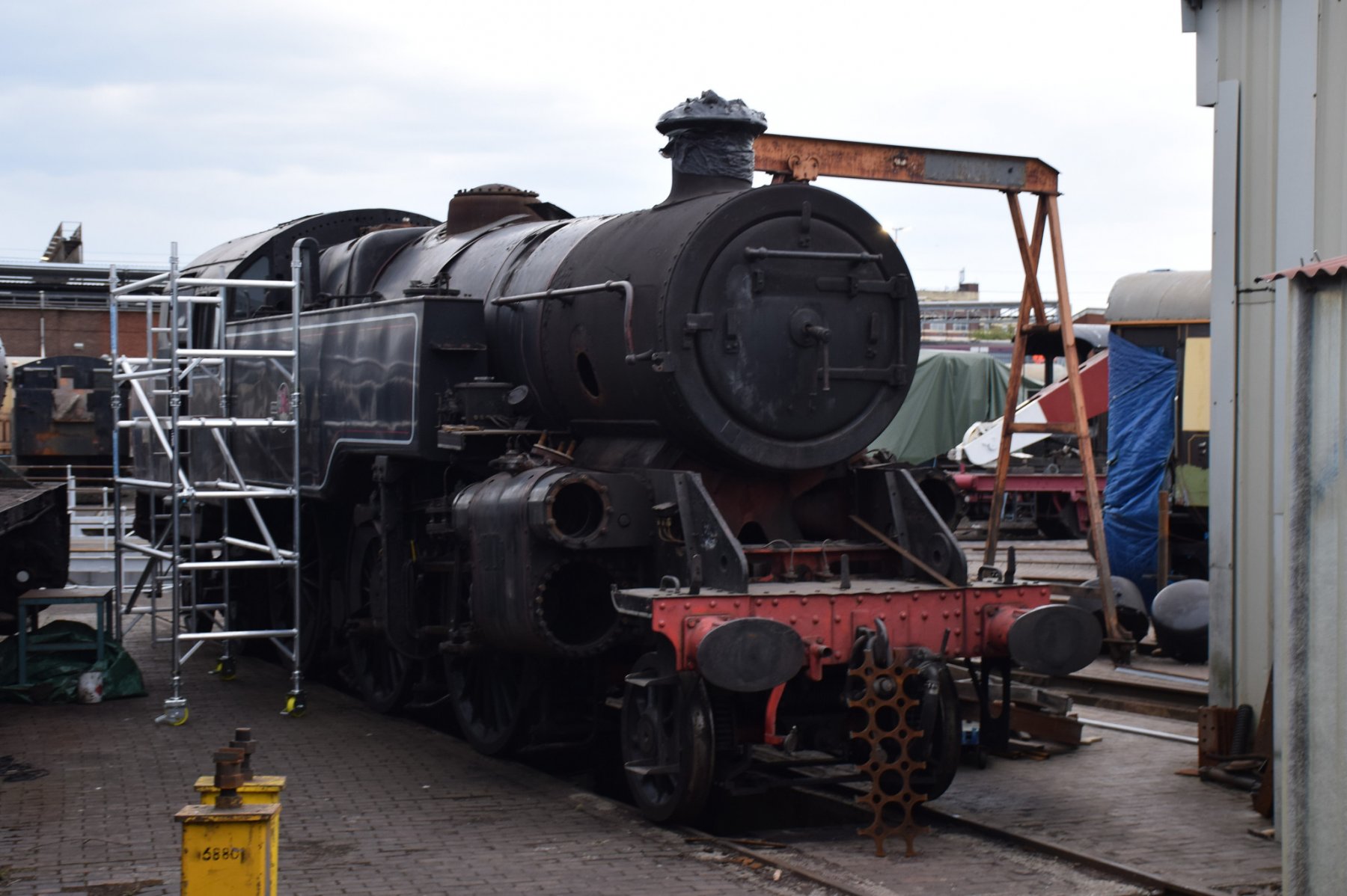 Photo of 80104 steam at Tyseley Locomotive Works — trainlogger