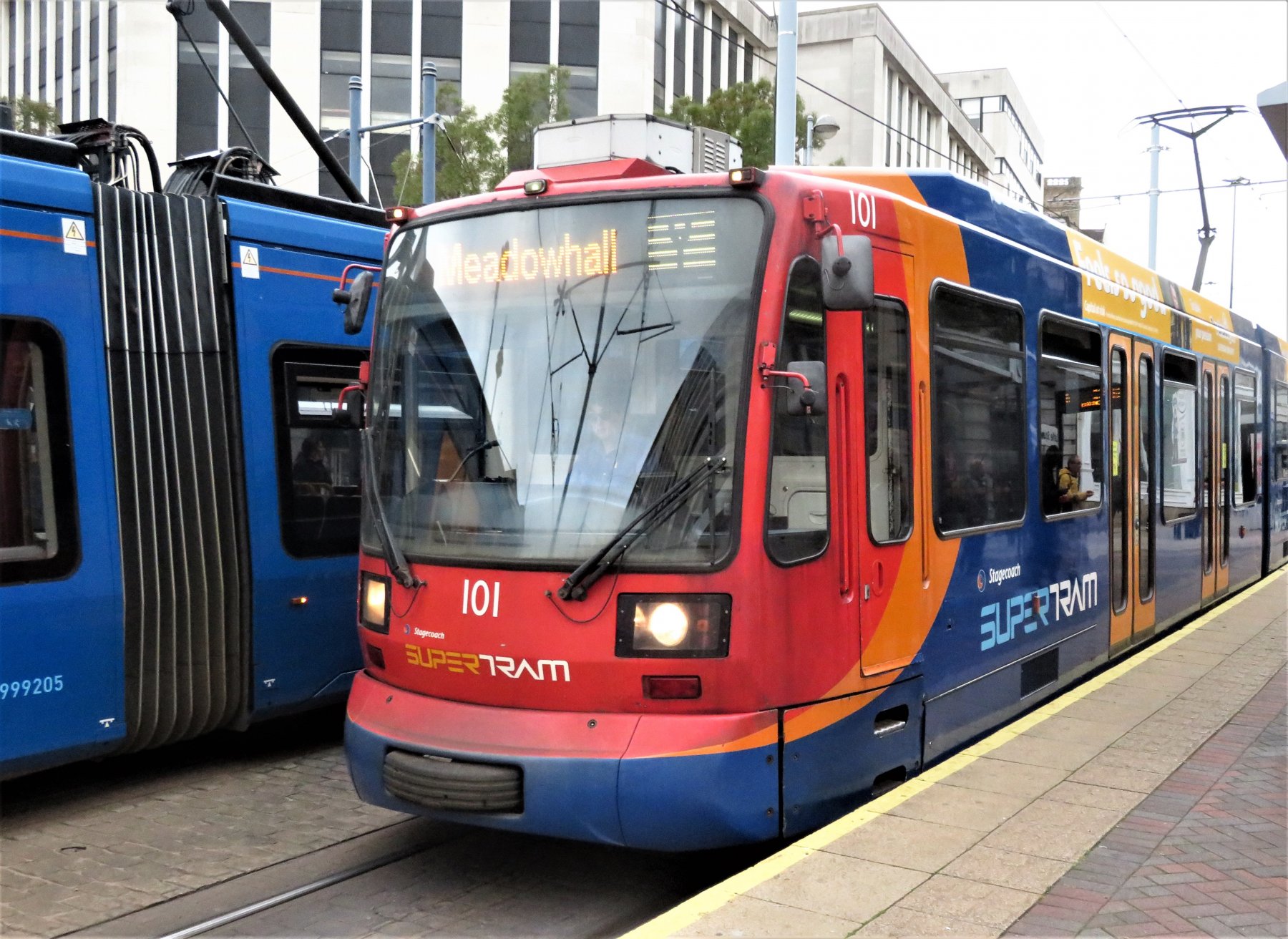 Photo of SYS 101 at Sheffield Supertram system — trainlogger