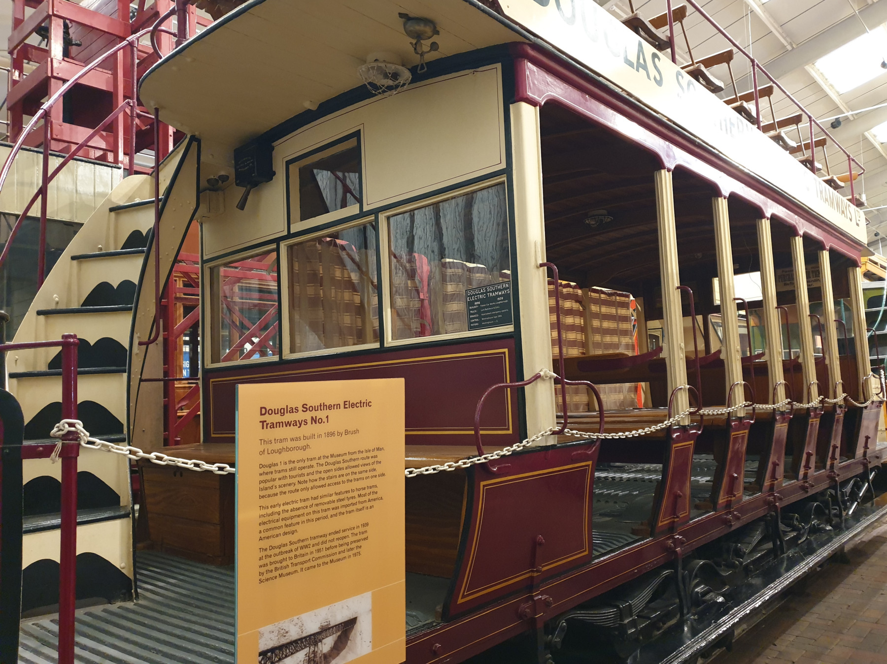 Photo of IoM 1 at Crich Tramway Museum — trainlogger