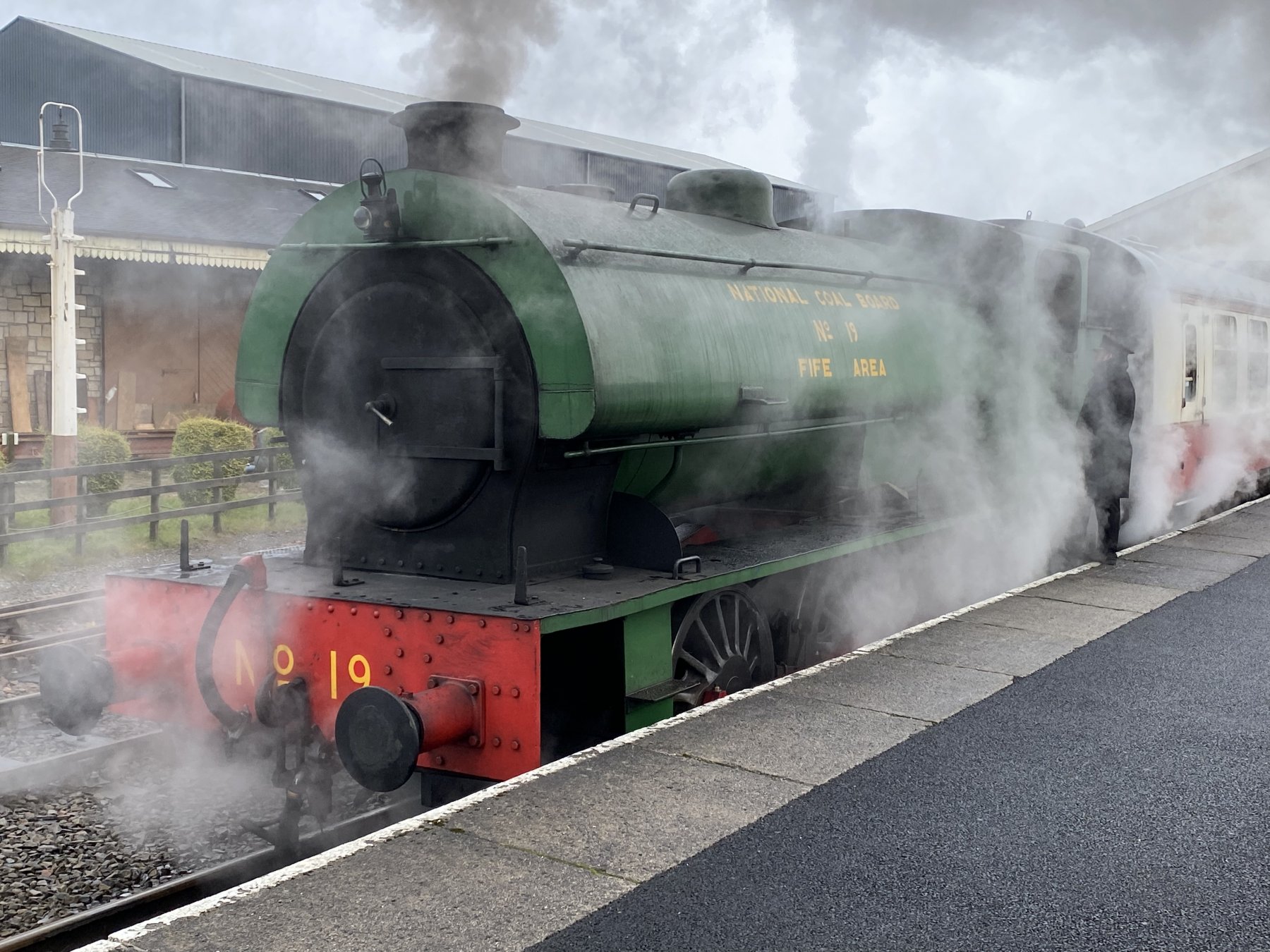 Photo of HE3818 steam at Bo'ness & Kinneil Railway — trainlogger