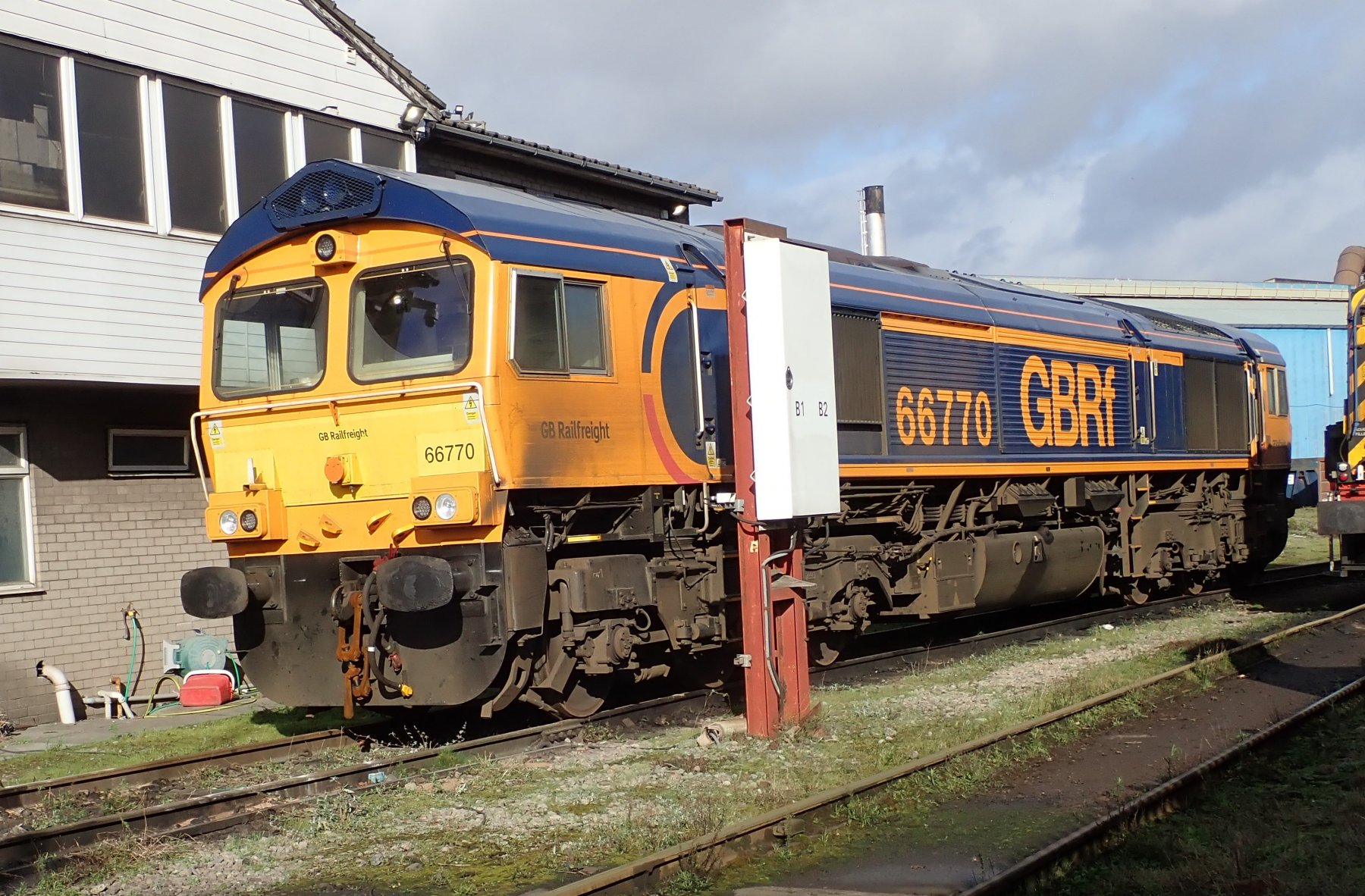 Photo of 66770 at Cardiff Celsa / Tremorfa Steelworks — trainlogger