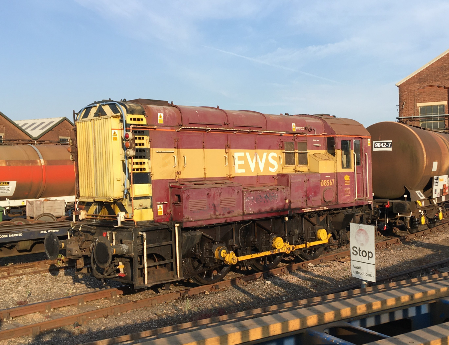 Photo of 08567 at Eastleigh Works — trainlogger