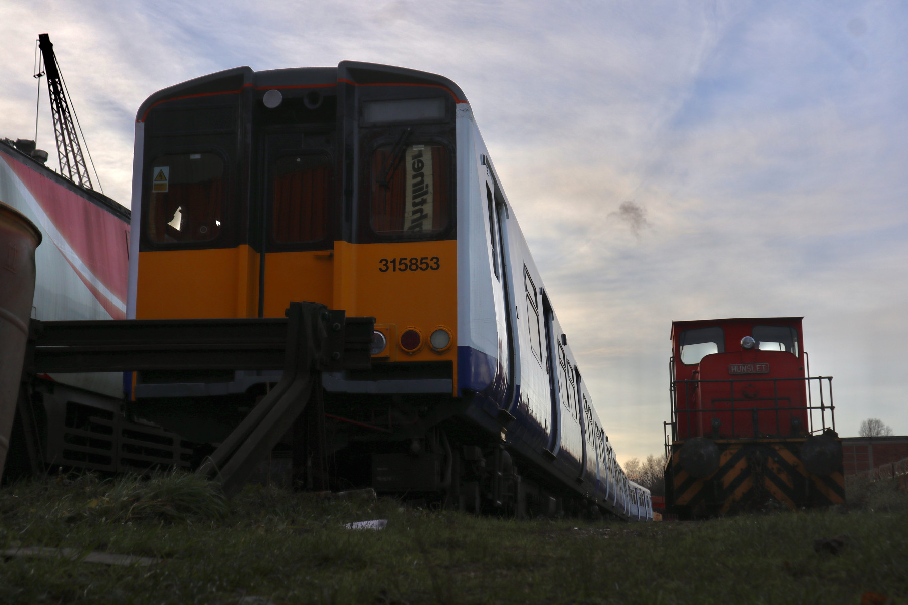 Photo of 315853 and 91104 at Rotherham - C.F. Booths Scrap Yard ...