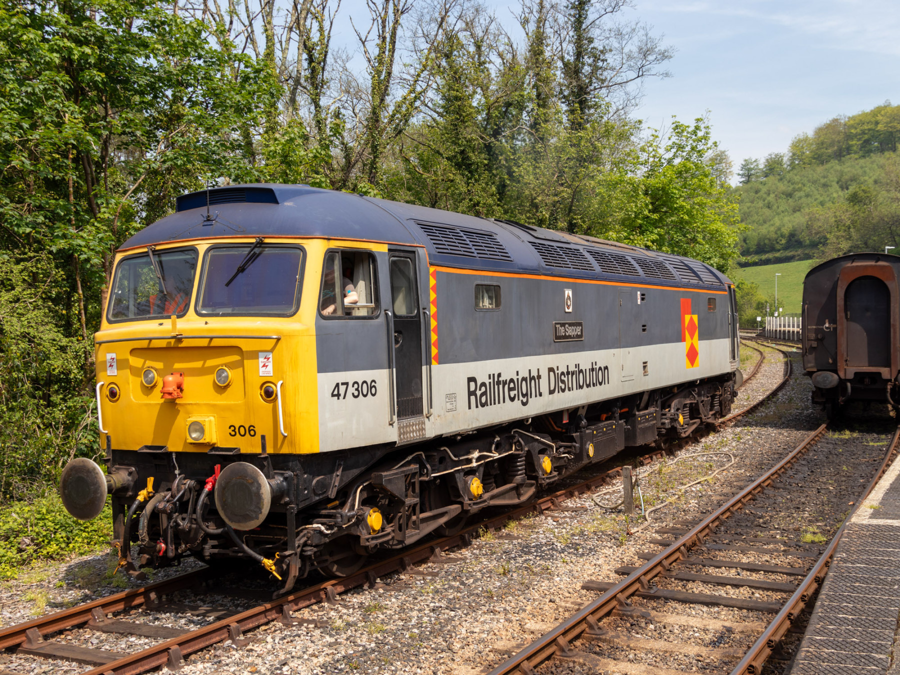 Photo of 47306 at Bodmin & Wenford Railway - Bodmin Parkway — trainlogger