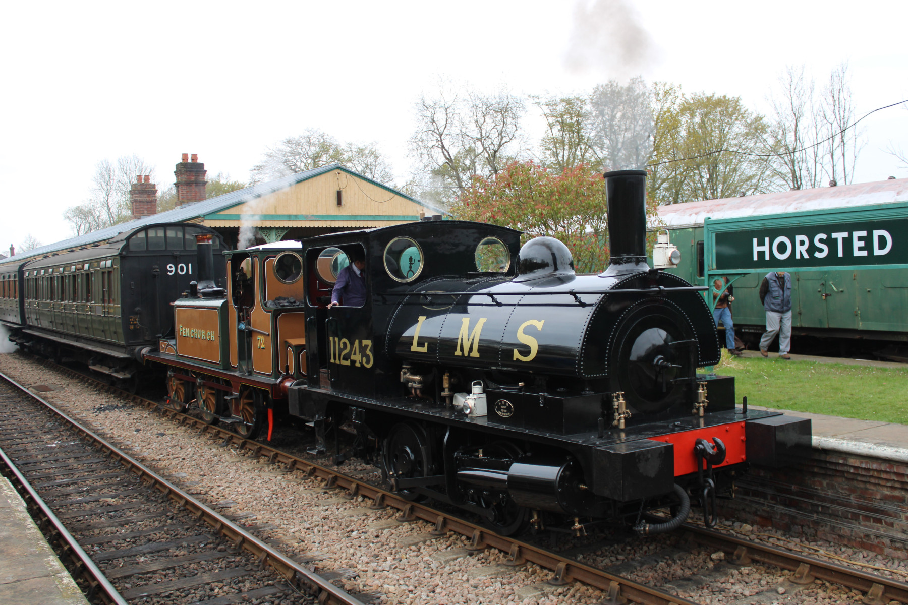 Photo of LMS 11243 steam and LBSCR 72 steam at Bluebell Railway ...