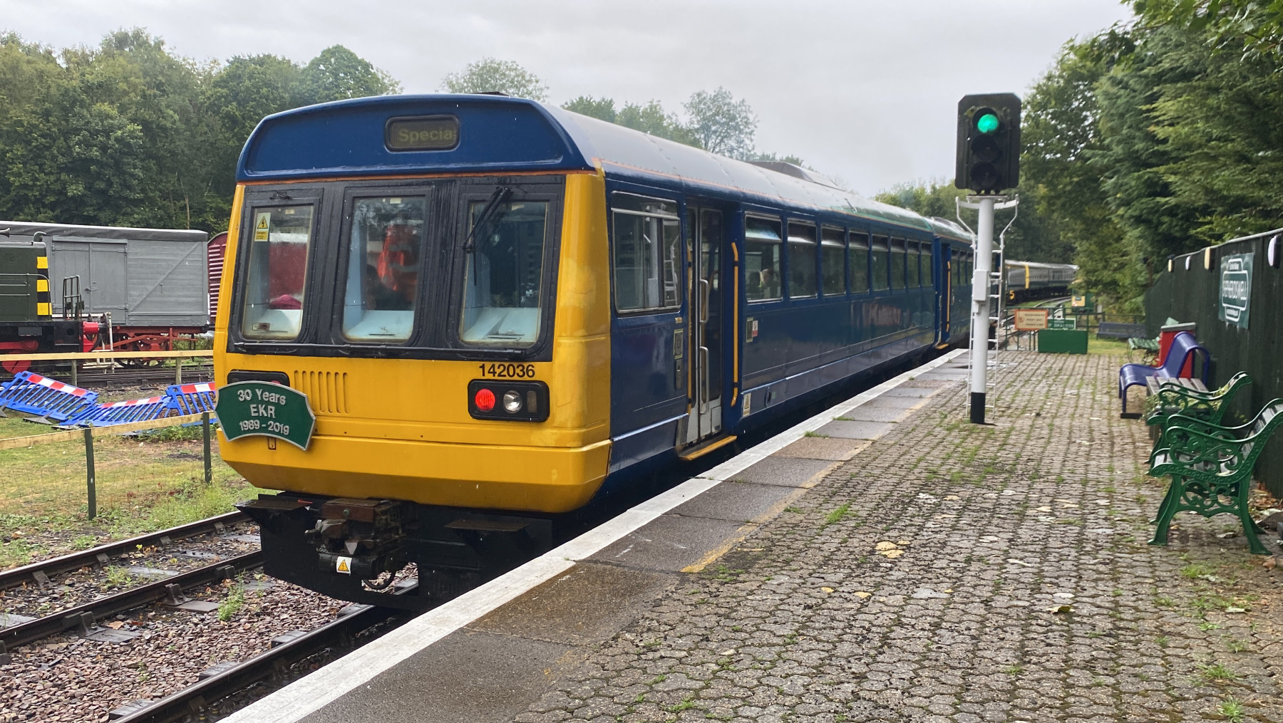 Photo of 142036 at East Kent Railway - Shepherdswell — trainlogger