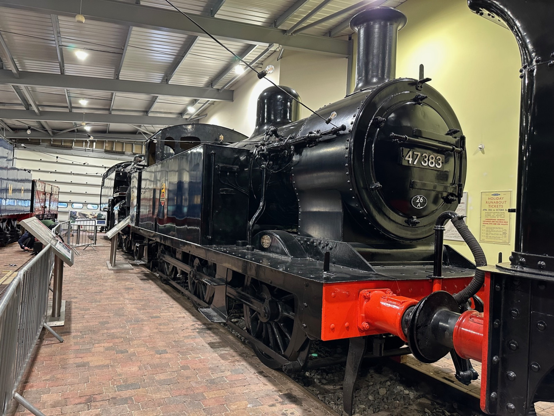 Photo of 47383 steam at Severn Valley Railway - Highley Engine House ...