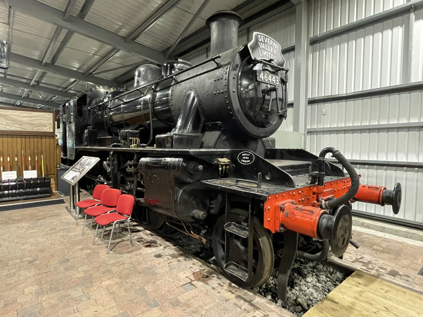 Photo of 46443 steam at Severn Valley Railway - Highley Engine House ...
