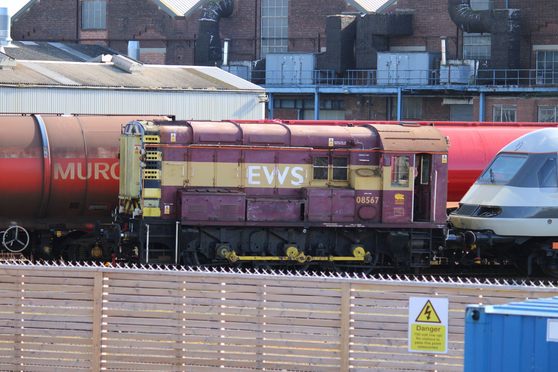 Photo of 08567 at Eastleigh Works — trainlogger