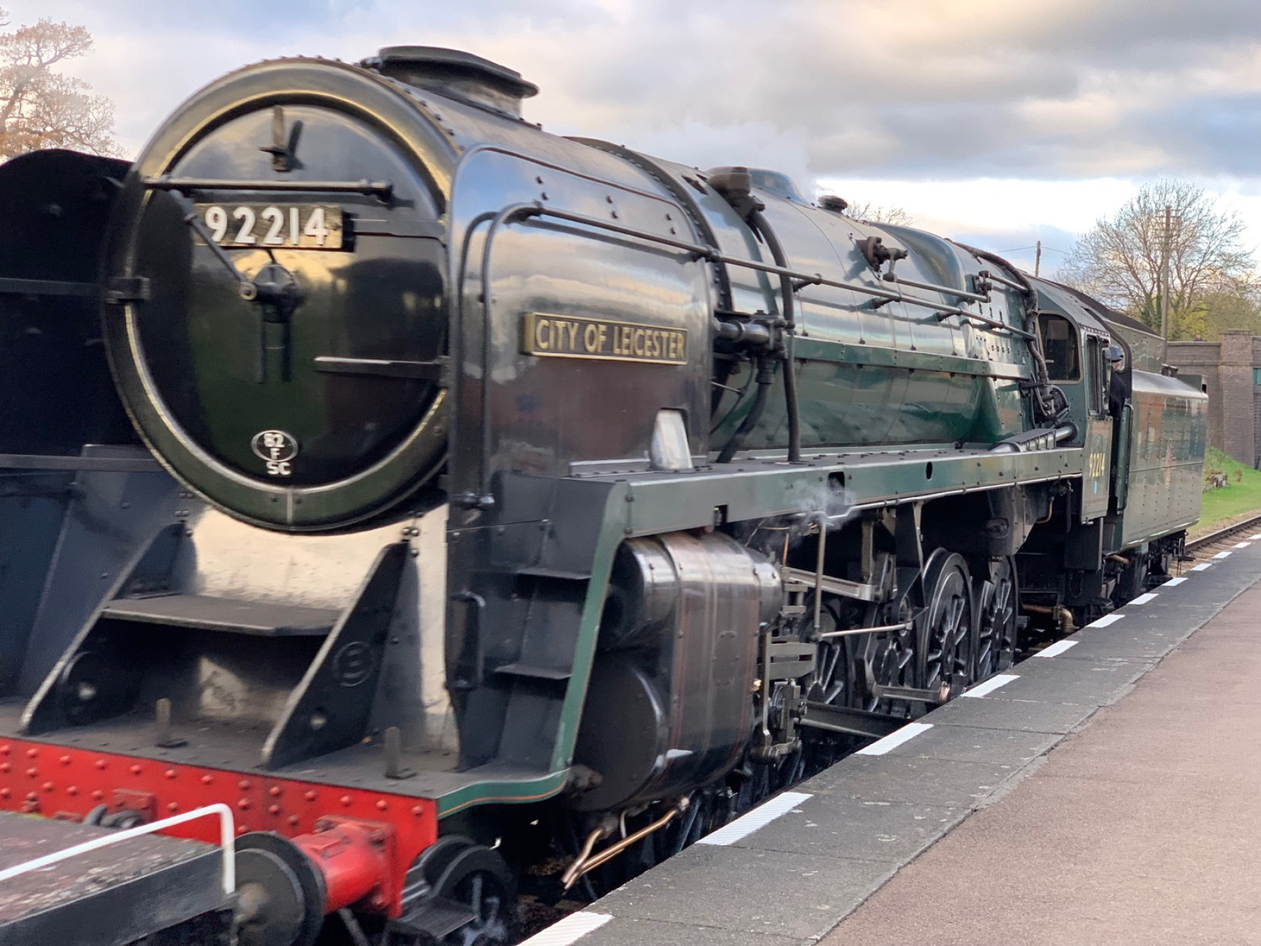 Photo of 92214 steam at Great Central Railway — trainlogger