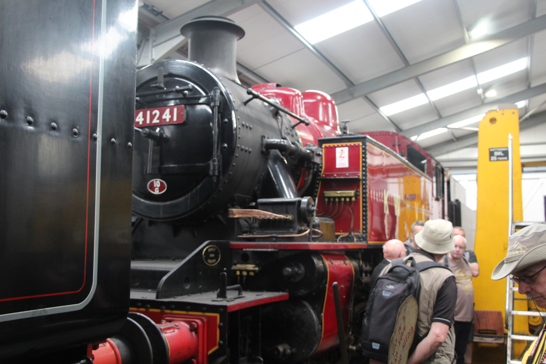 Photo of 41241 Steam at Keighley & Worth Valley Railway - Haworth depot — trainlogger