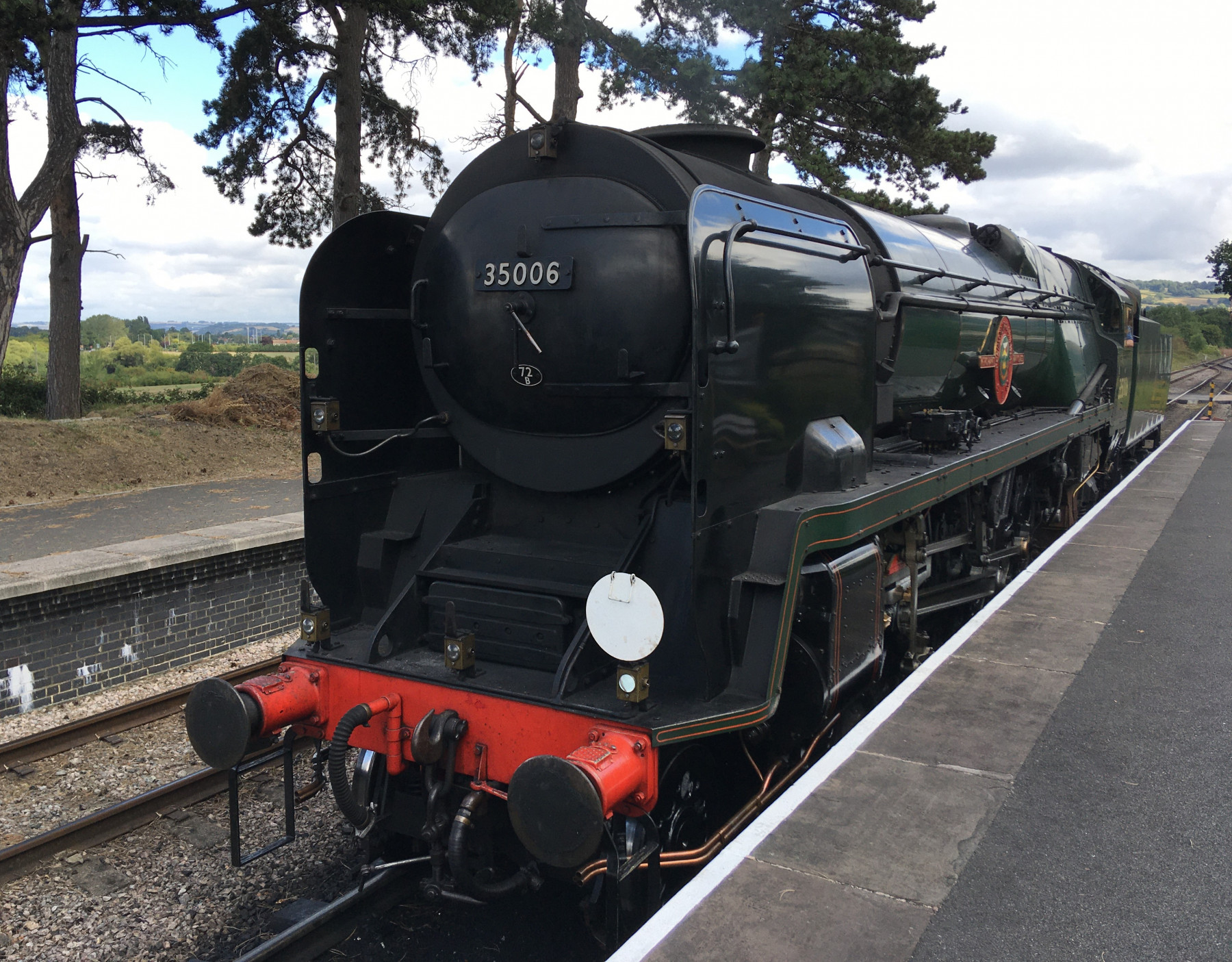 Photo of 35006 steam at Gloucestershire Warwickshire Railway ...