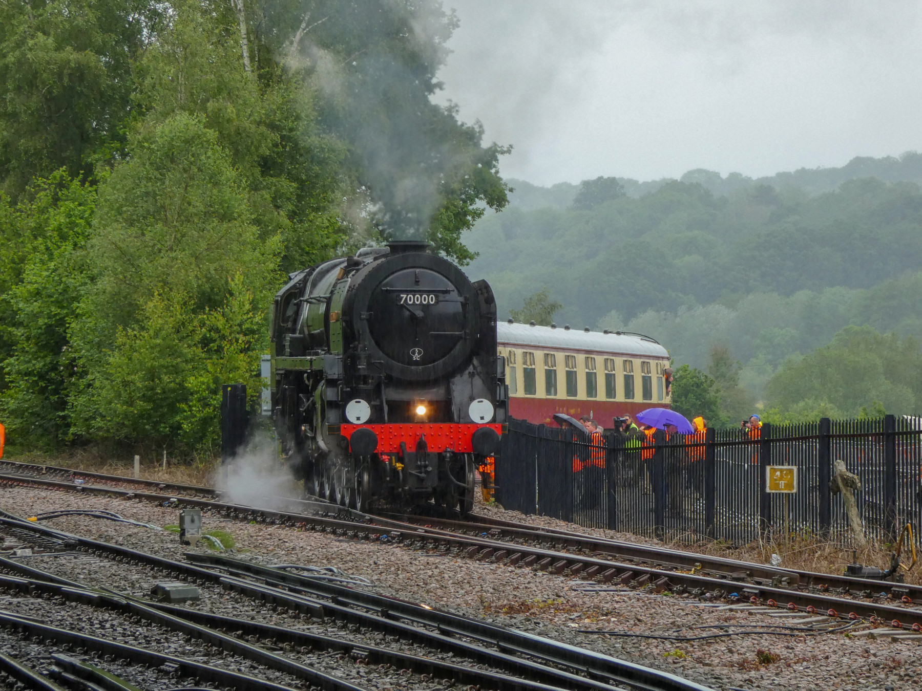Photo of 70000 steam at Rother Valley Railway - Robertsbridge — trainlogger