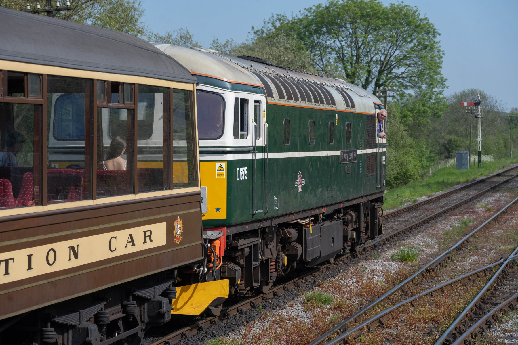 Photo of D6515 at Swanage Railway - Corfe Castle — trainlogger