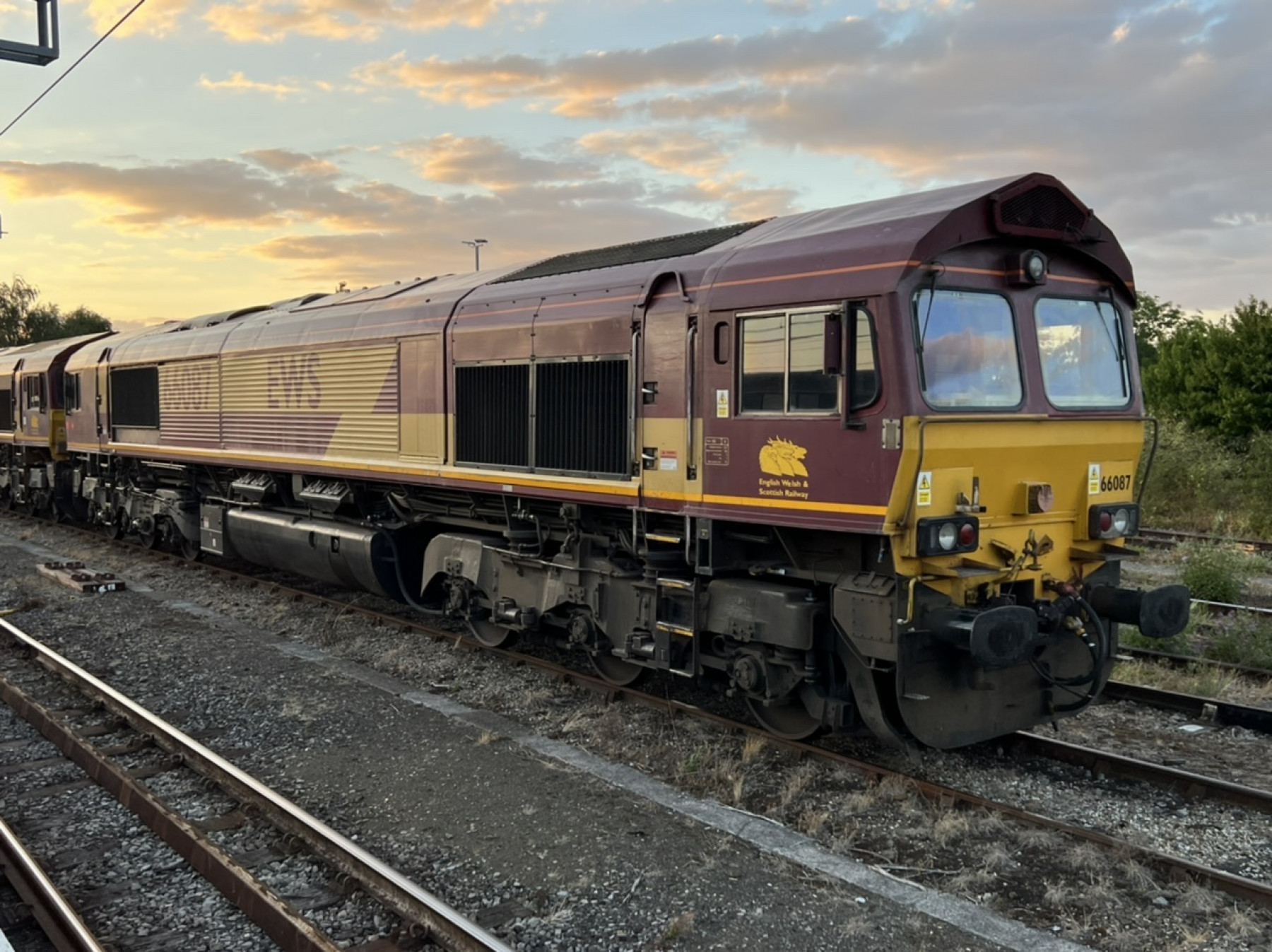 Photo of 66087 at Didcot Stabling Point — trainlogger