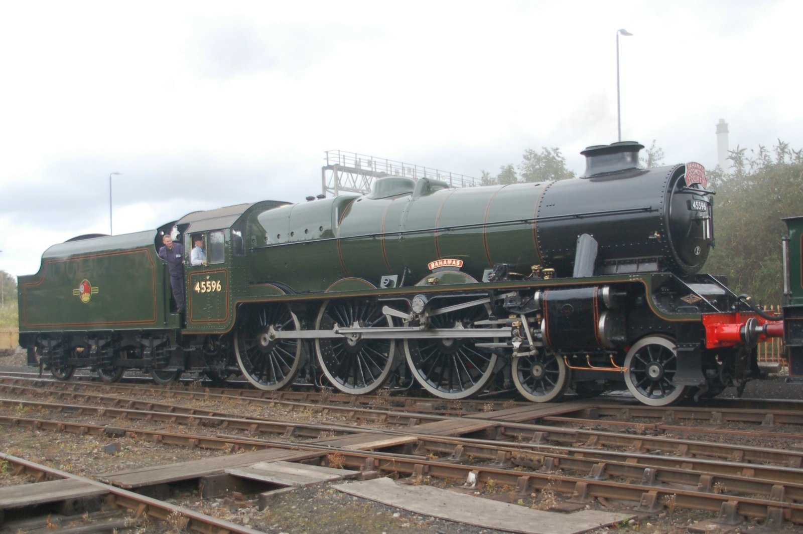 Photo of 45596 steam at Tyseley Locomotive Works — trainlogger