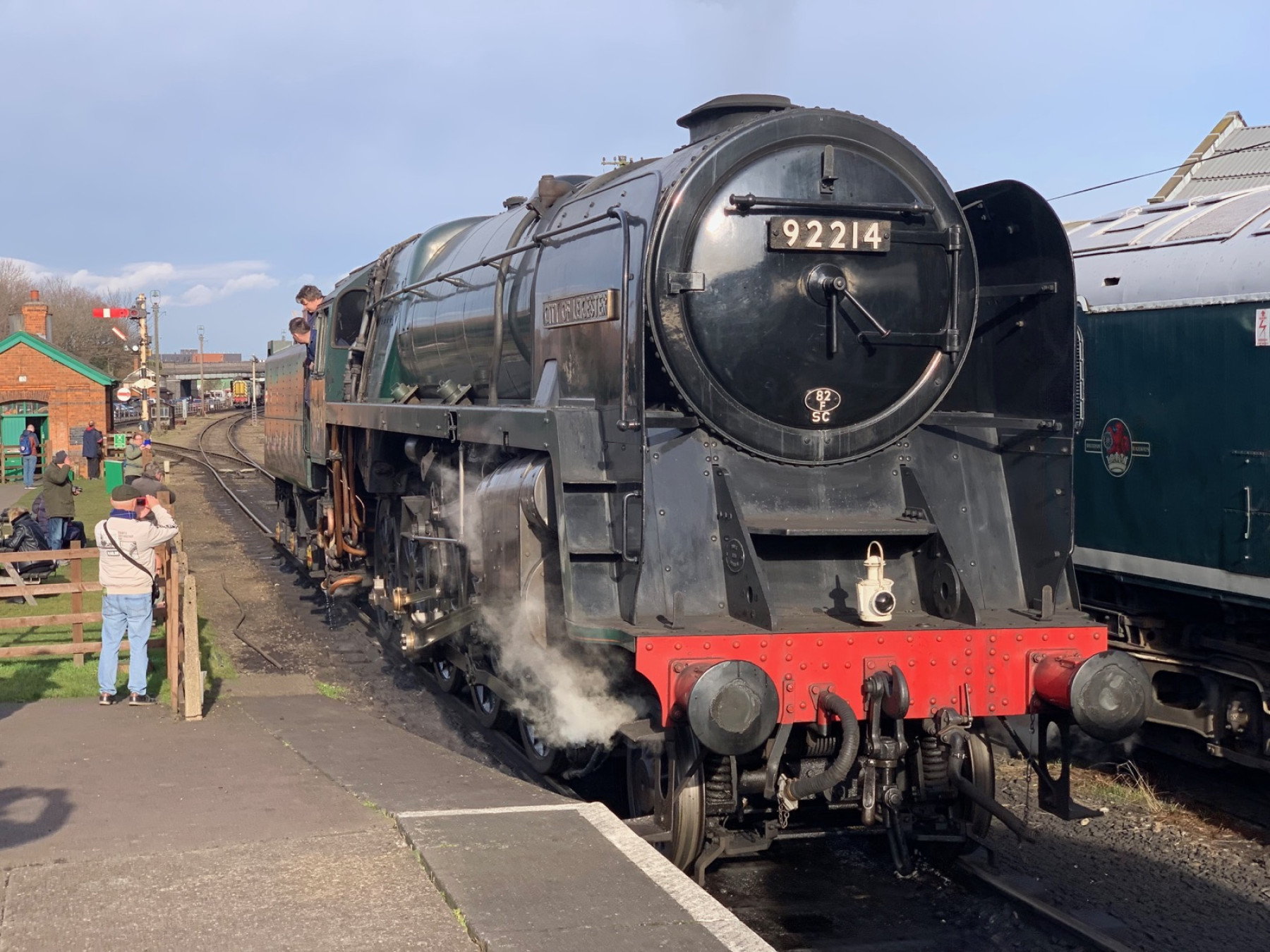Photo of 92214 steam at Great Central Railway — trainlogger